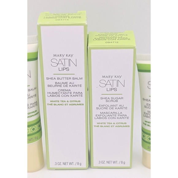 Mary Kay | Bath & Body | Mary Kay Satin Lips Set White Tea Citrus Shea ...